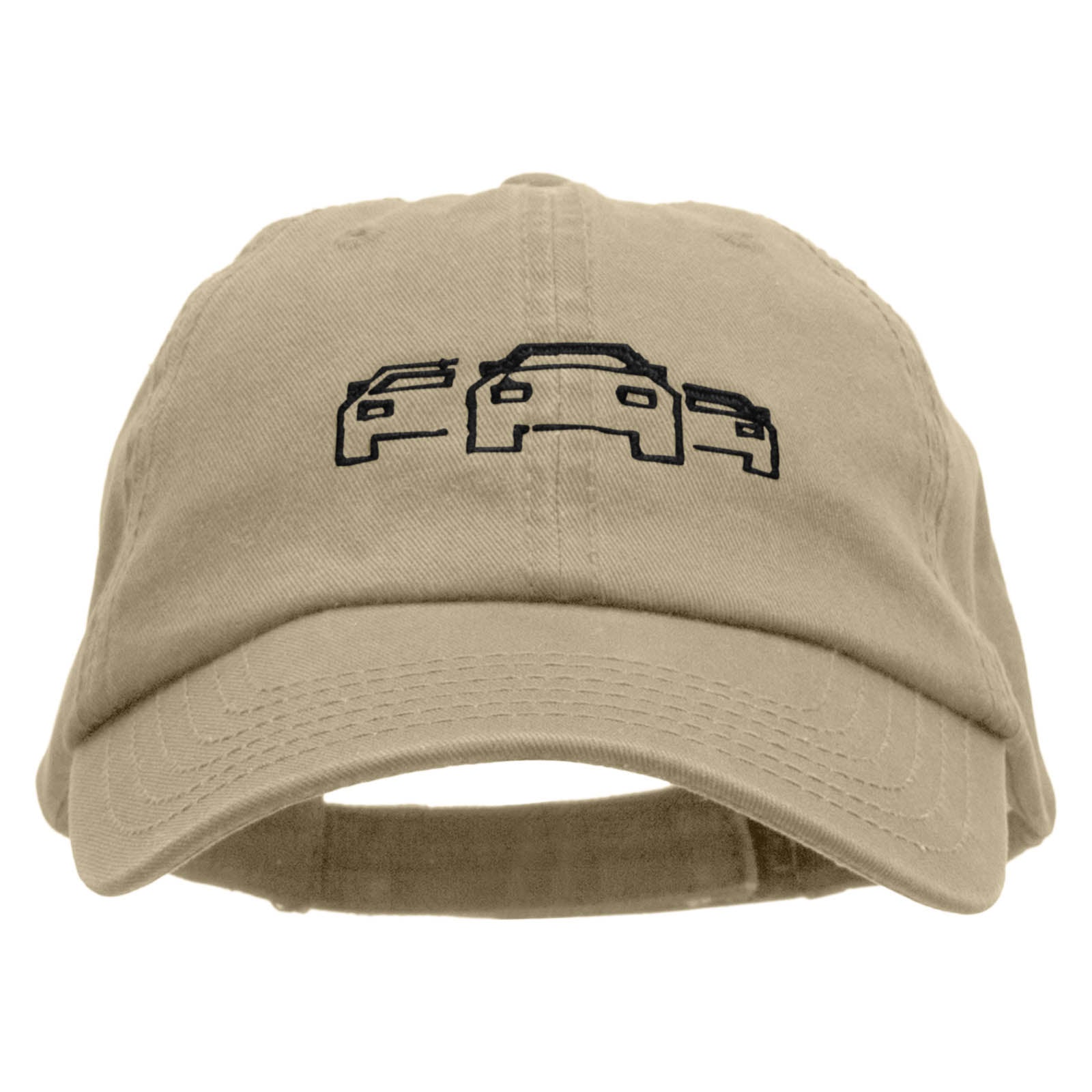 SpeedRacer Embroidered Deluxe Washed Twill Cap - Khaki OSFM - Walmart.com