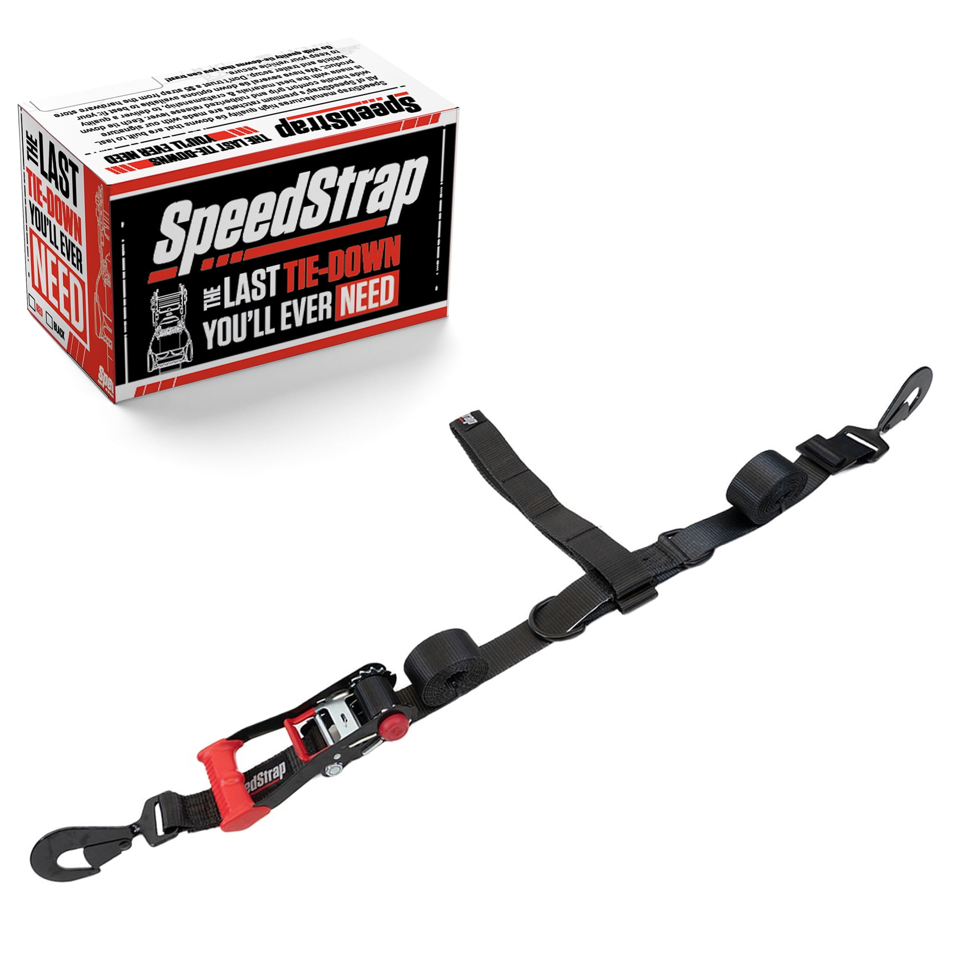 SpeedStrap Heavy Duty Tire Bonnet Strap for Securing Vehicle to Trailer, Adjustable Design fits ...