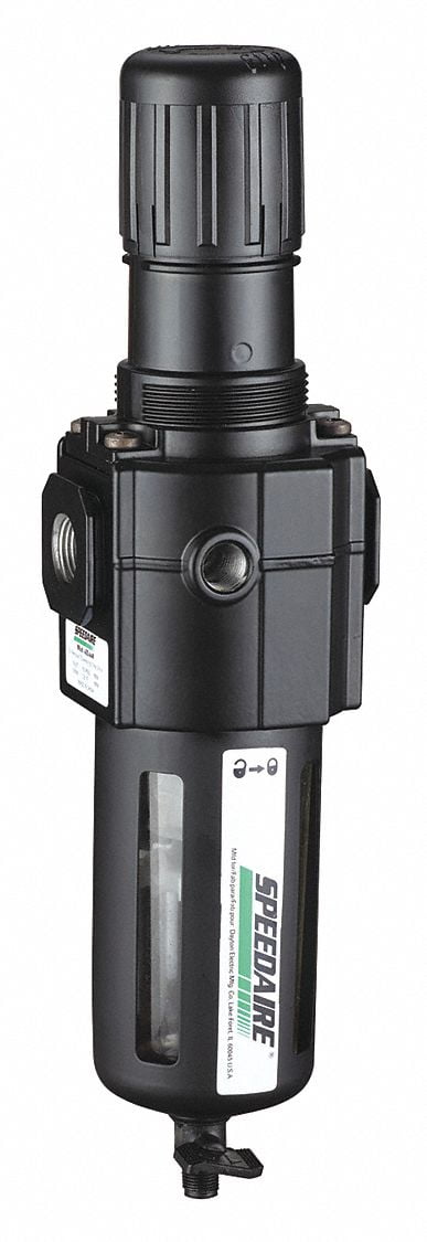 Speedaire Filt-Reg,3/8"NPT,163 cfm,40 micron 4ZK95 - Walmart.com
