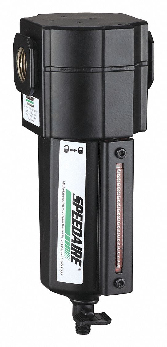 Speedaire Filter,3/4" NPT,140 cfm,5 micron 4ZL51 - Walmart.com