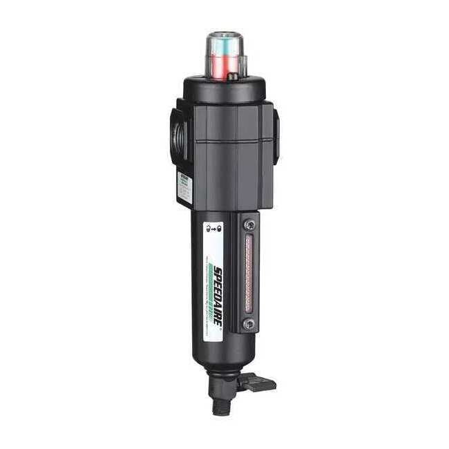 Speedaire Coalescing Filter, 3/8 In. NPT, 250 psi, Overall Width: 1.97 ...