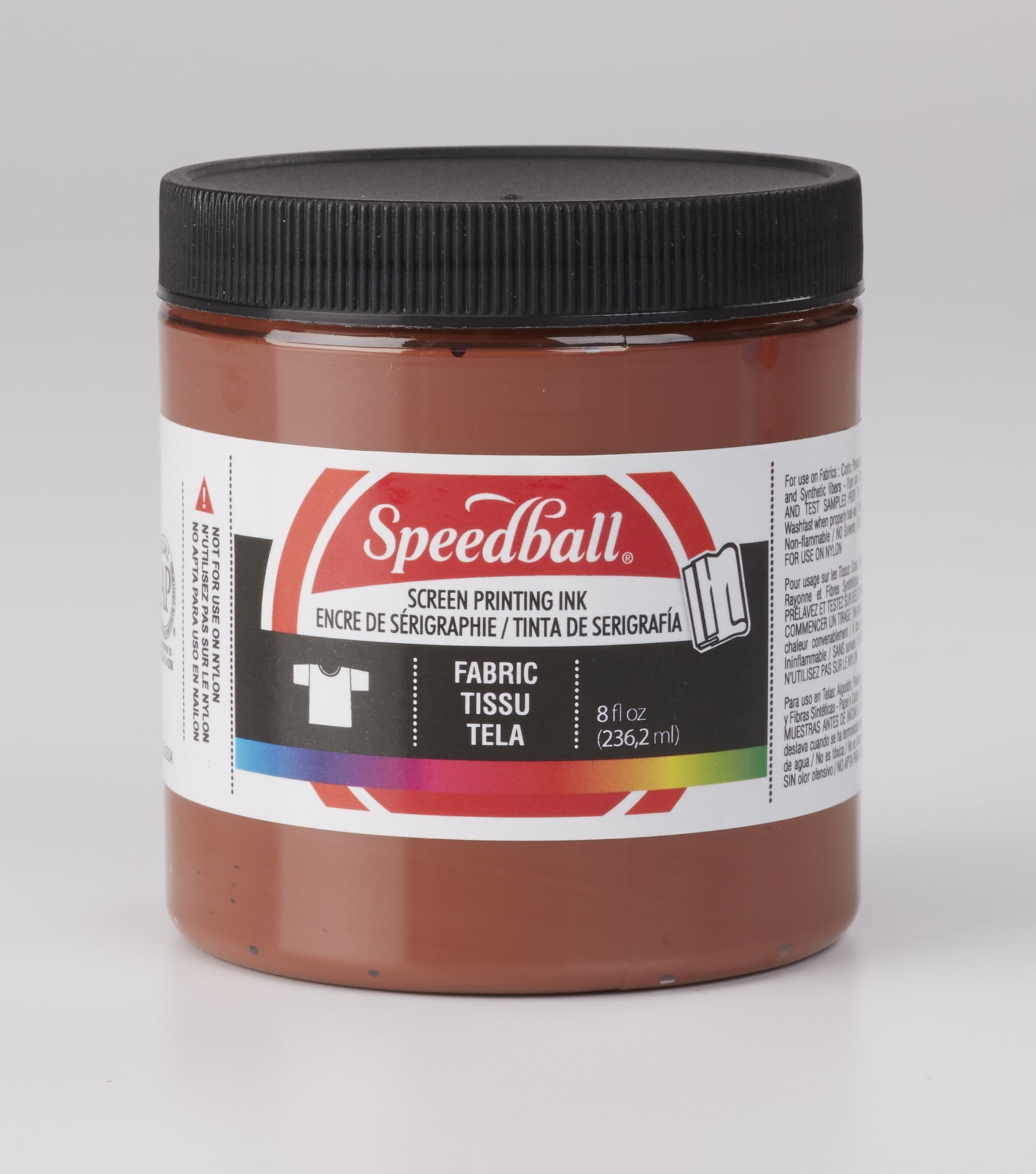 Speedball 8 oz. Fabric Screen Printing Ink Brown - Walmart.com