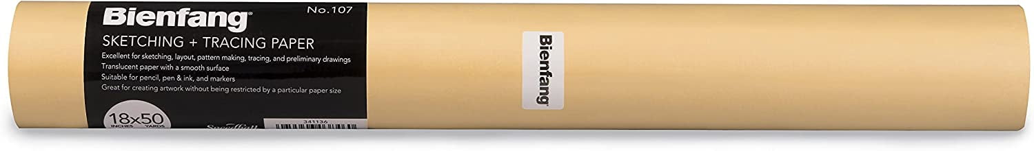 Speedball Bienfang Lightweight Translucent Drawing & Tracing Paper Roll ...