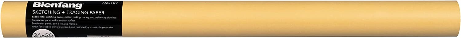 Speedball Bienfang Sketching and Tracing Paper Roll, 24 Inches x 20 ...