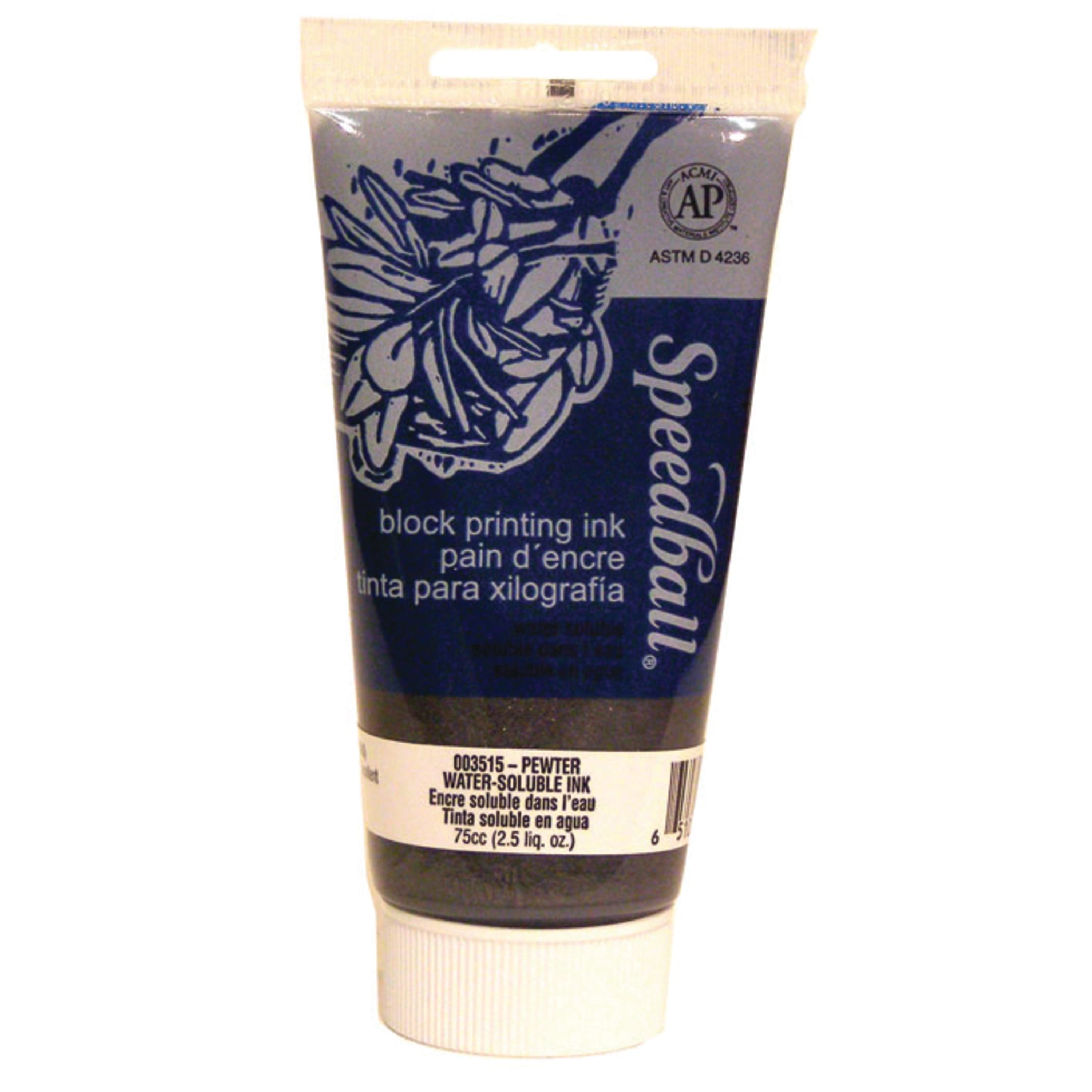Speedball Water Slbl Block Print Ink 1.25oz Pewter - Walmart.com