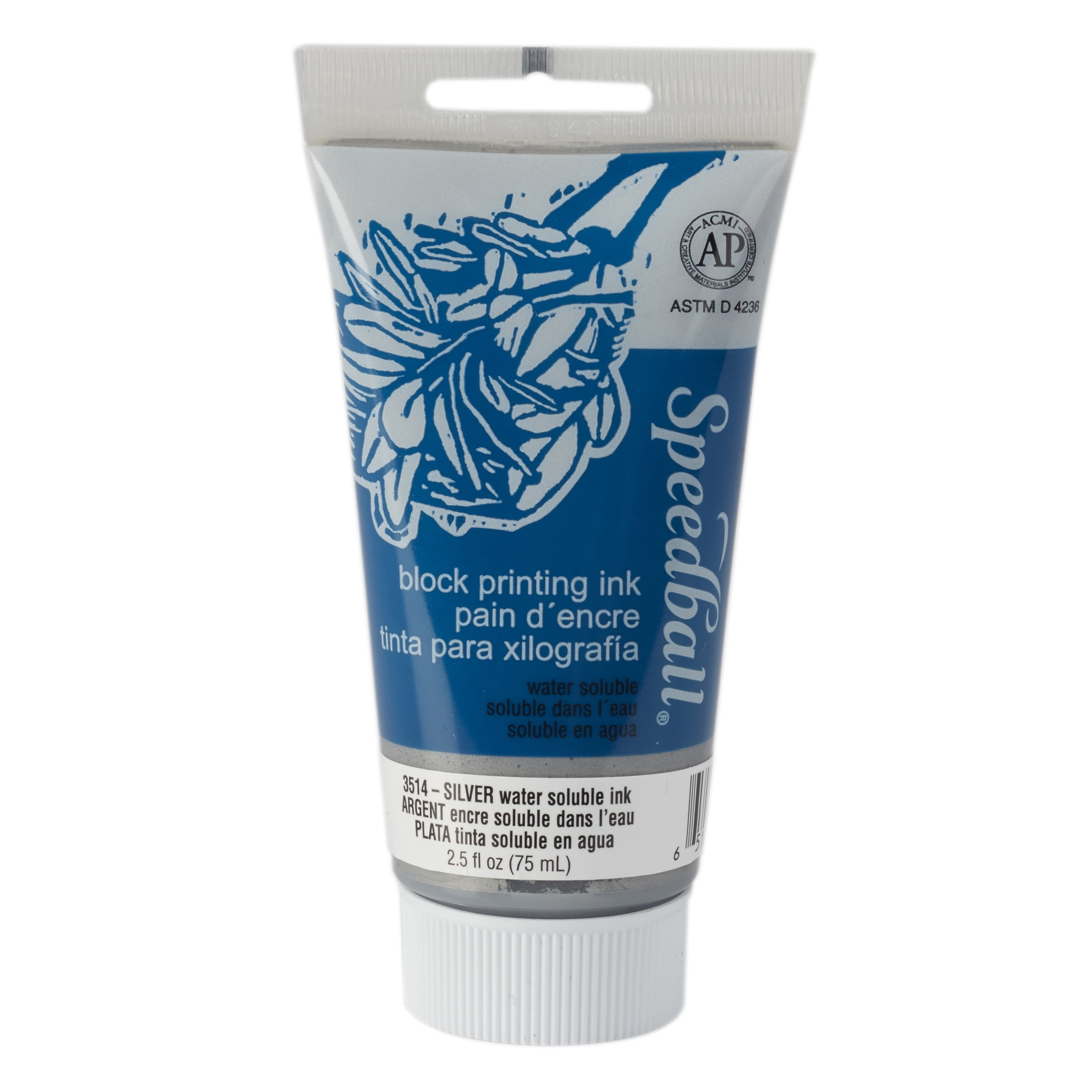 Speedball Block Printing Ink, Water-Based, 2.5 oz., Silver - Walmart.com