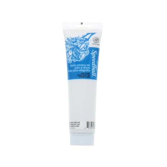 Speedball Water Soluble Block Printing Ink 5 oz White - Walmart.com