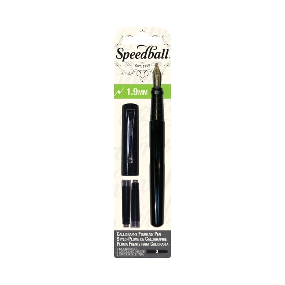 Speedball Calligraphy Fountain Pen, 1.9mm Nib, Fine Point - Walmart.com