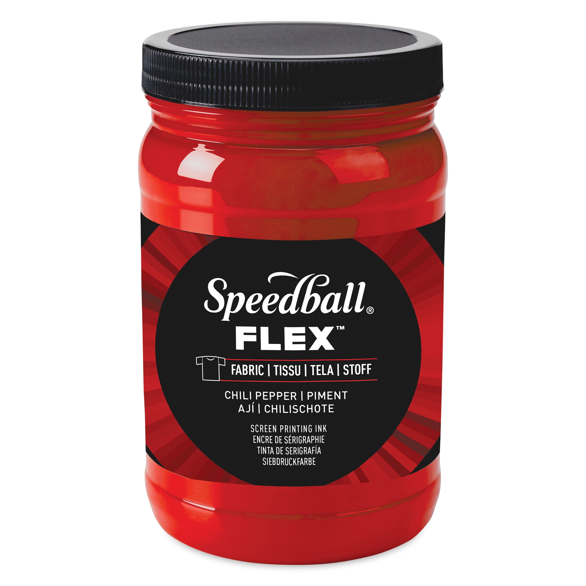 Speedball Flex Screen Printing Fabric Ink - Chili Pepper, 32 oz ...