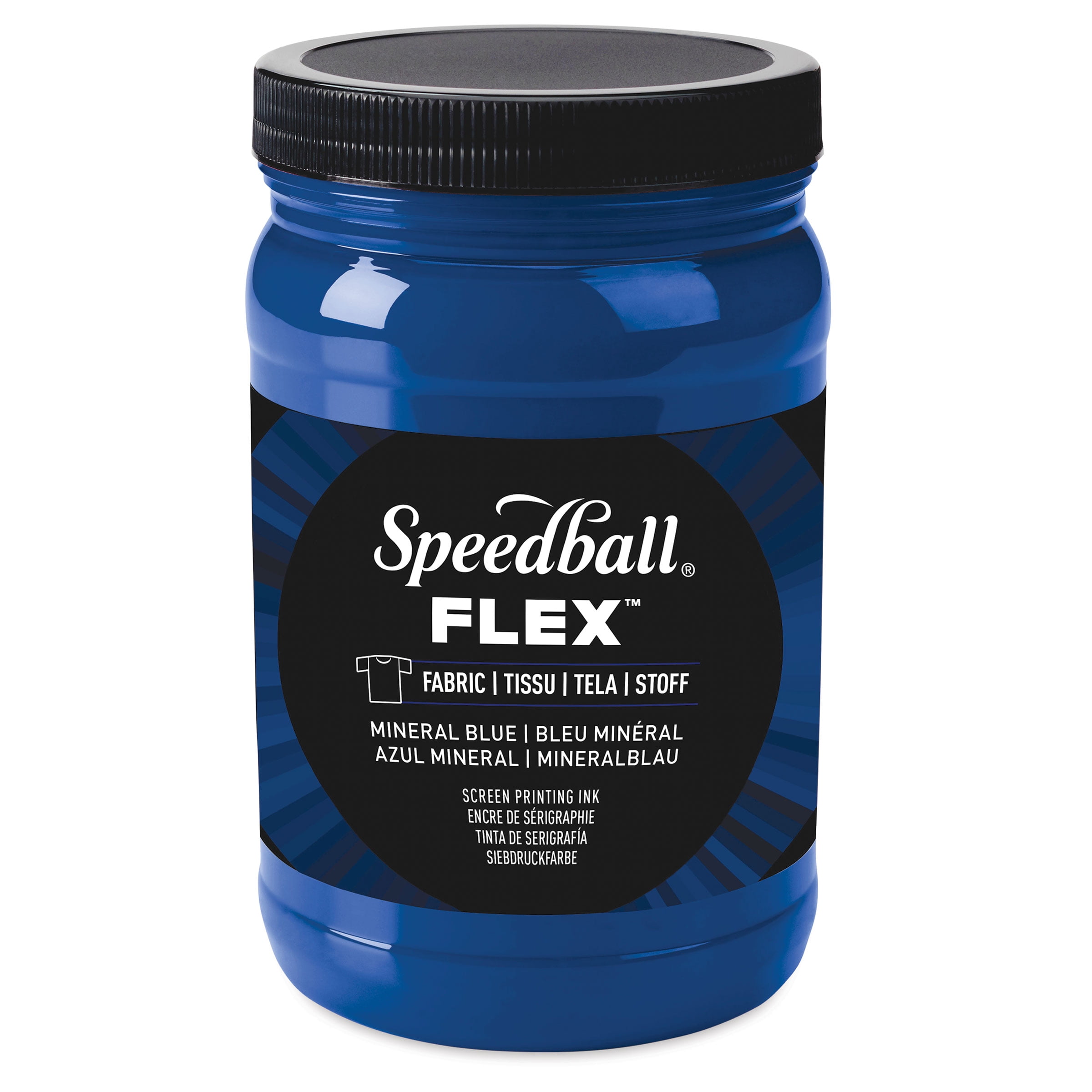 Speedball Flex Screen Printing Fabric Ink - Mineral Blue, 32 oz ...
