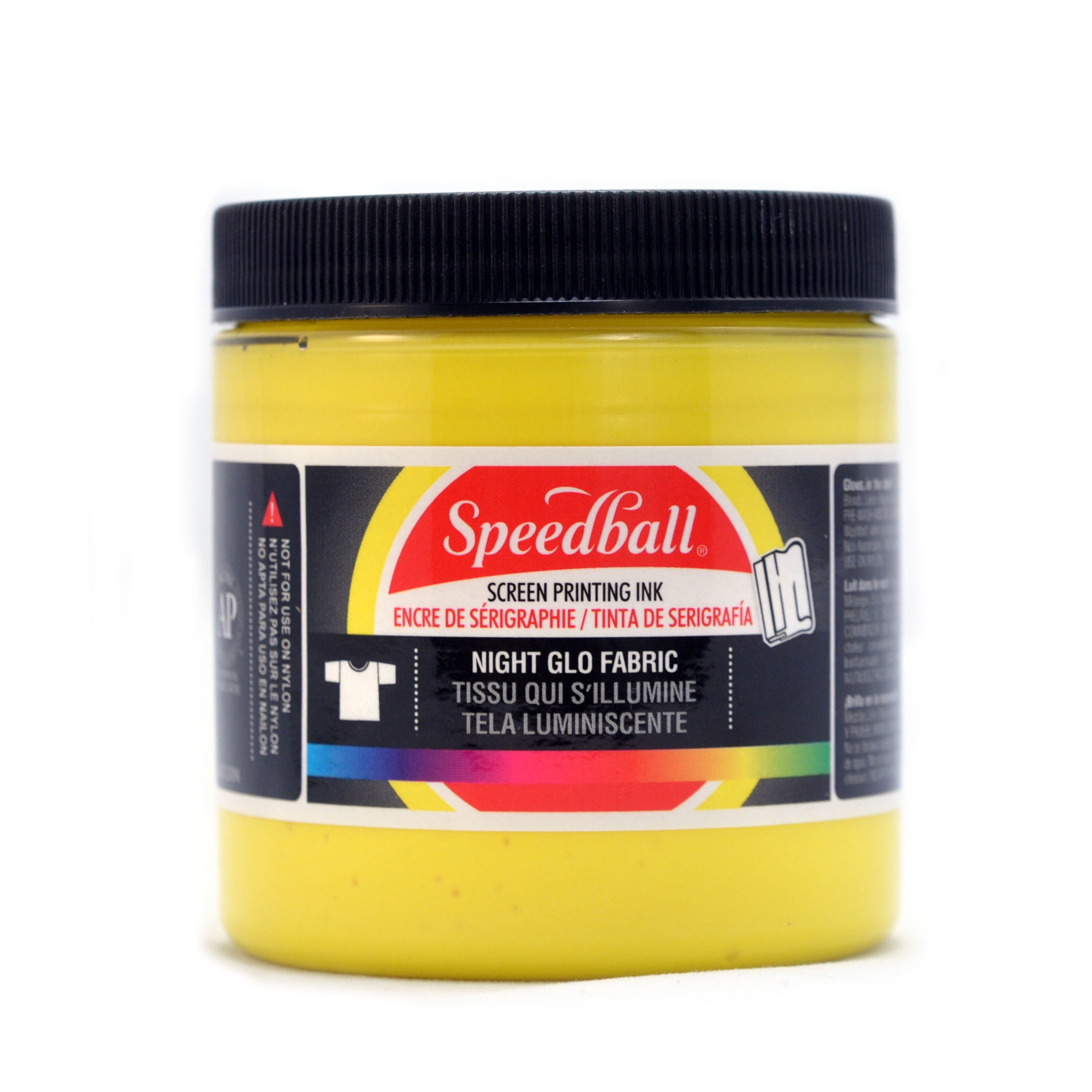 Speedball Night Glo Phosphorescent Screen Printing Ink, 8 oz., Yellow ...
