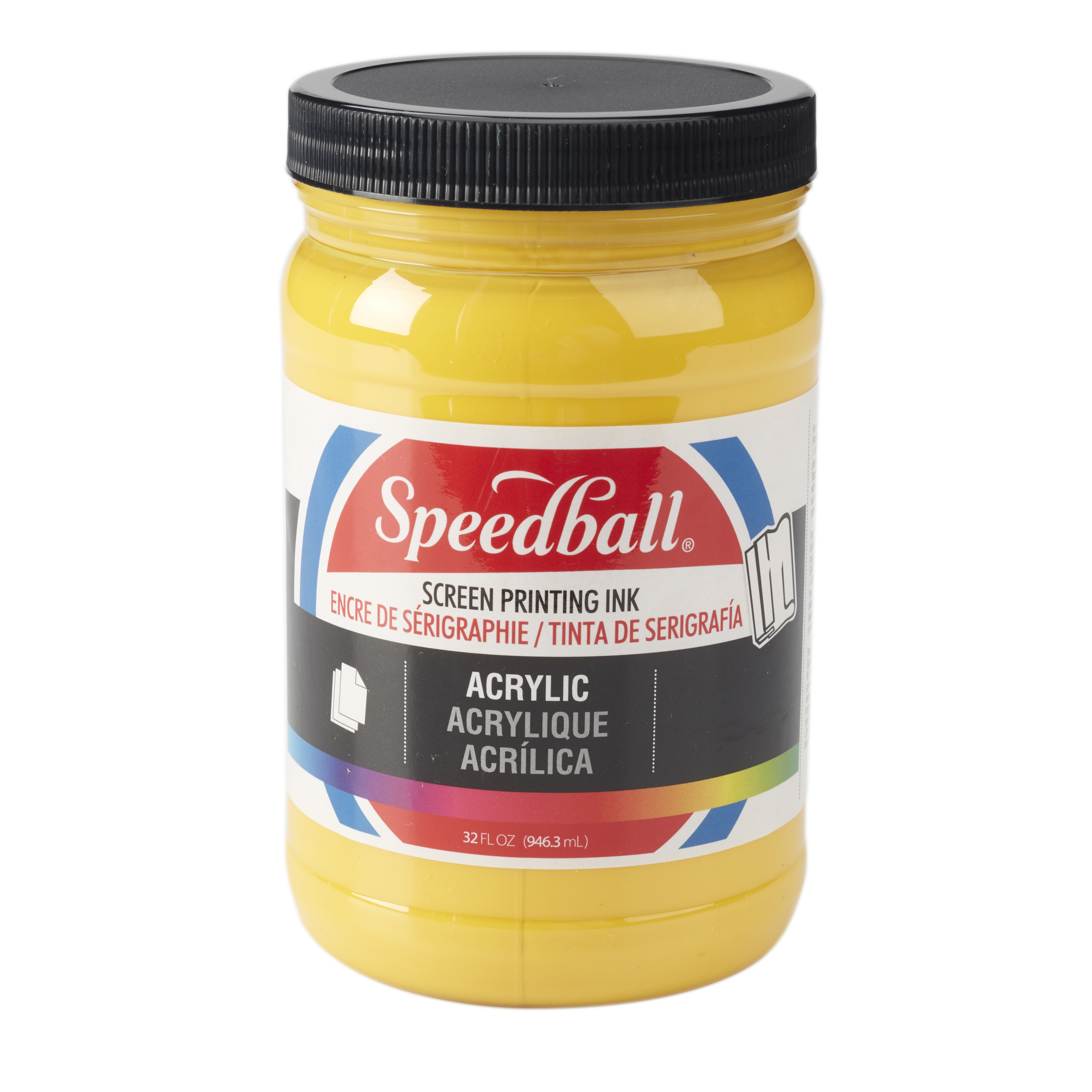 Speedball Permanent Acrylic Screen Printing Ink, 32 oz. Jar, Medium ...