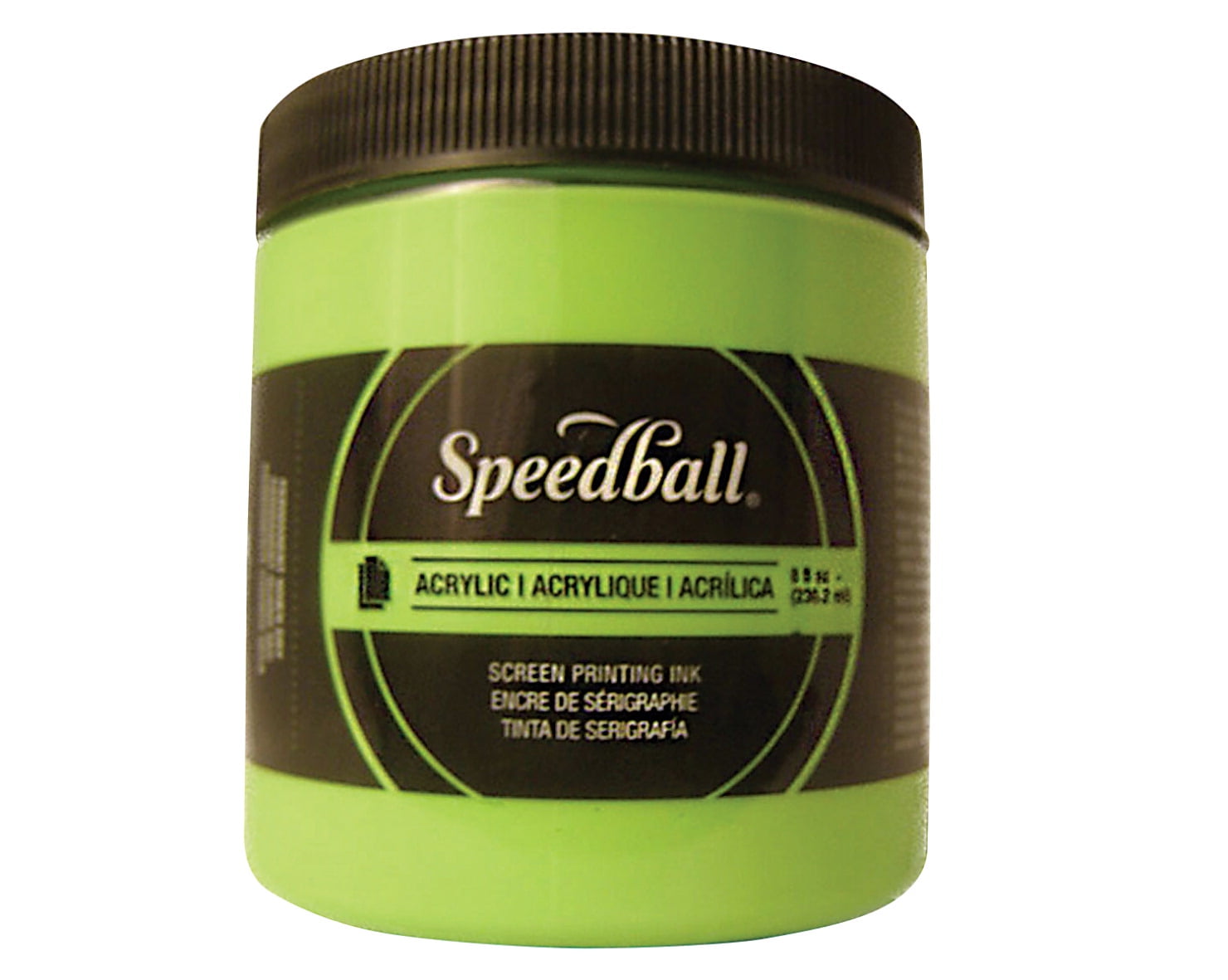 Speedball Permanent Acrylic Screen Printing Ink, 8 oz. Jar, Fluorescent ...