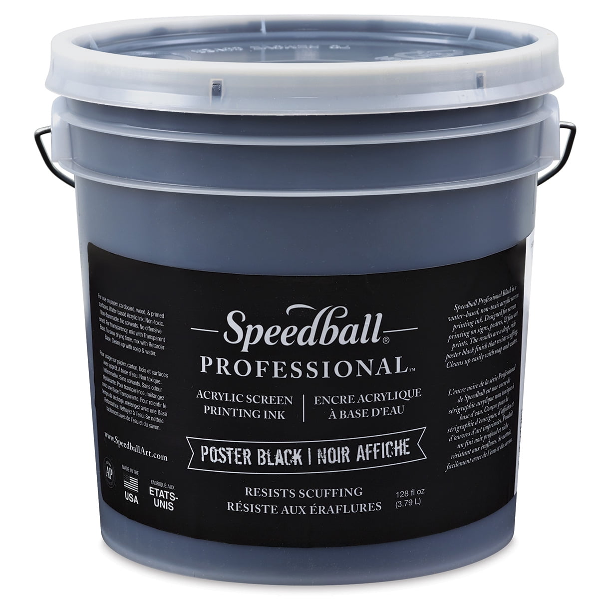 Speedball Professional Poster Black Screen Printing Ink - Black, Gallon ...