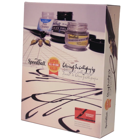 Speedball Super Value Lettering & Calligraphy Kit, 10 Pieces - Walmart.com
