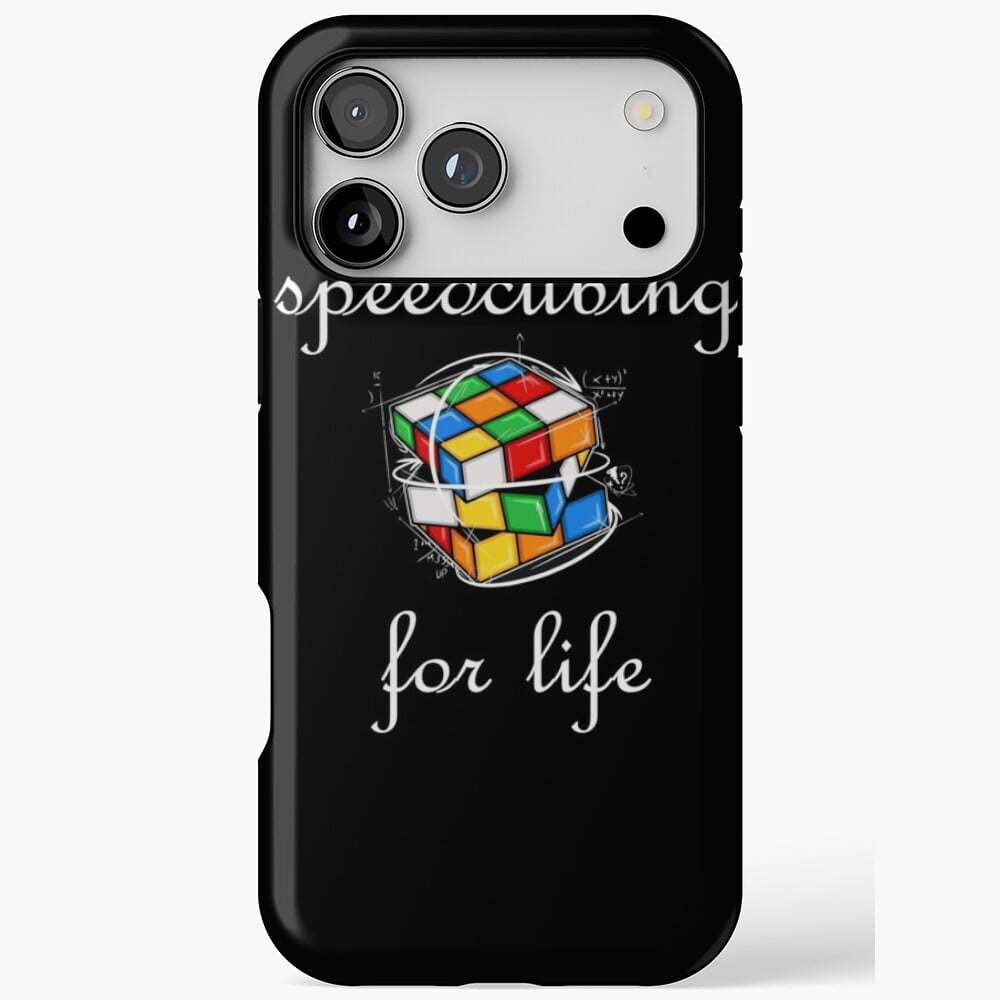 Speedcubing for Life Funny Cartoon Illustration Protective and ...