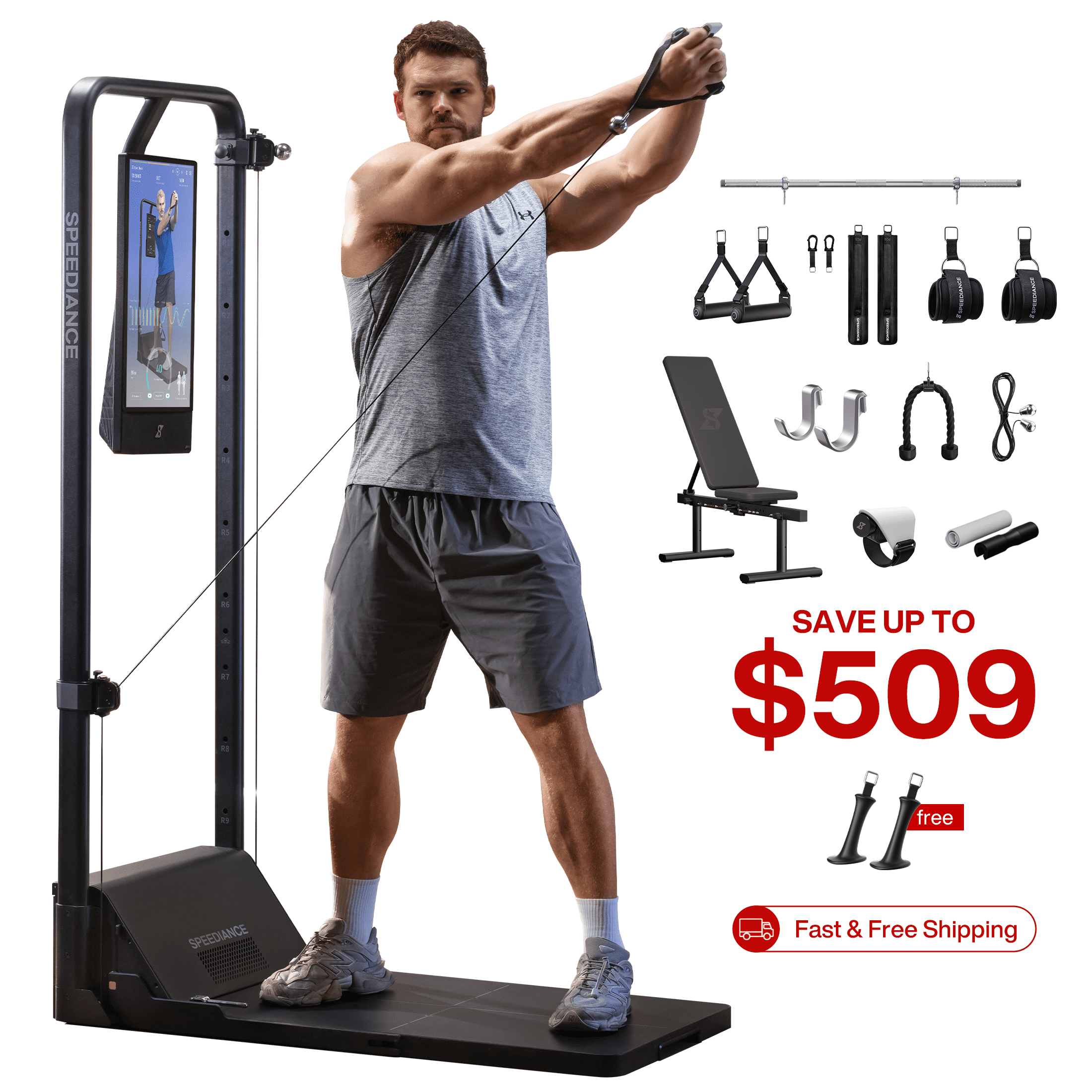 Speediance AI-Powered Smart Home Gym System, Multi-functional Smith ...