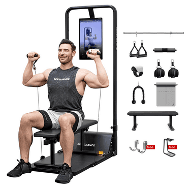 Syedee Home Gym Station, Workout Station with 150LBS Weight Stack, Home ...