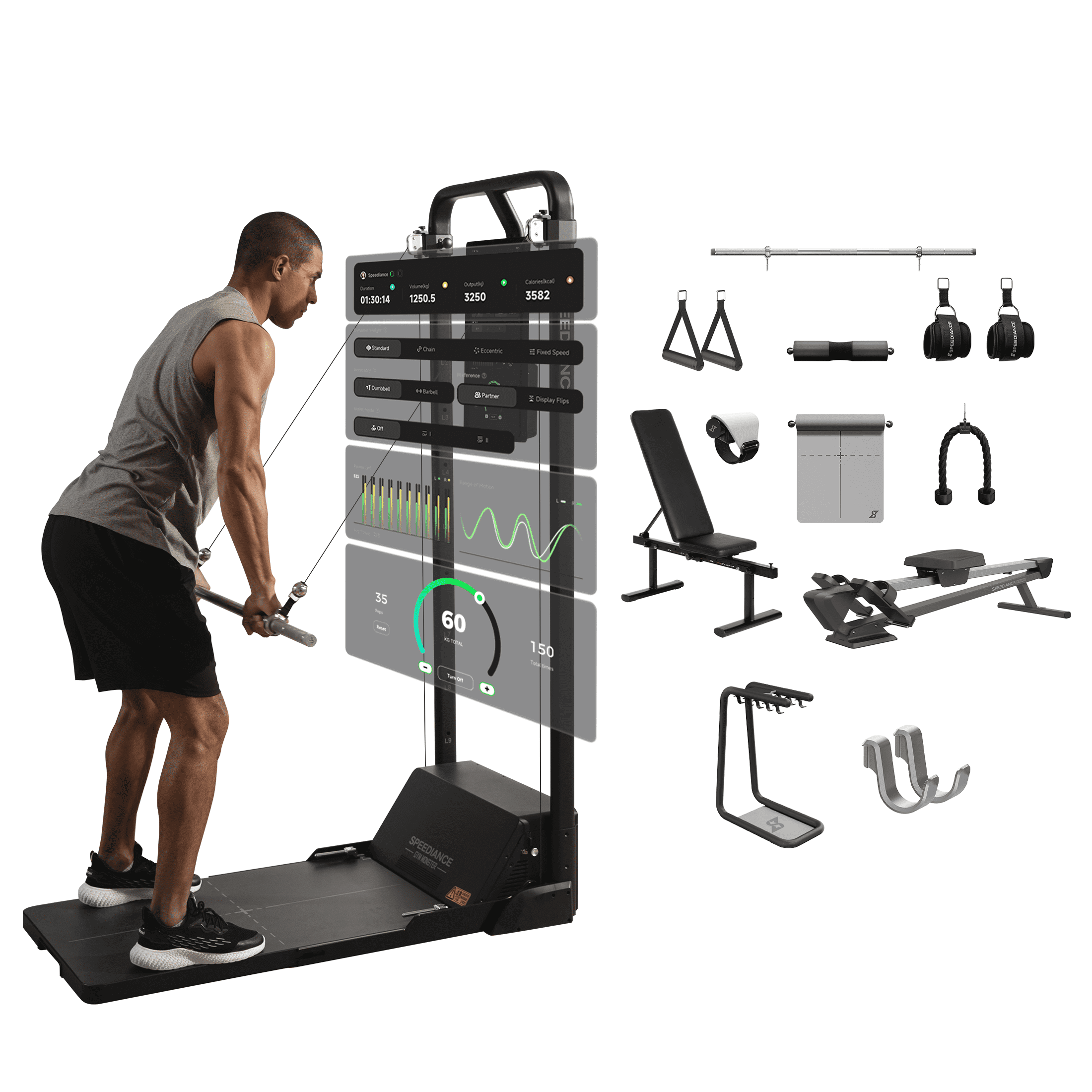 Speediance AI Smart Home Gym, All-in-One Digital Weight Workout Machine ...