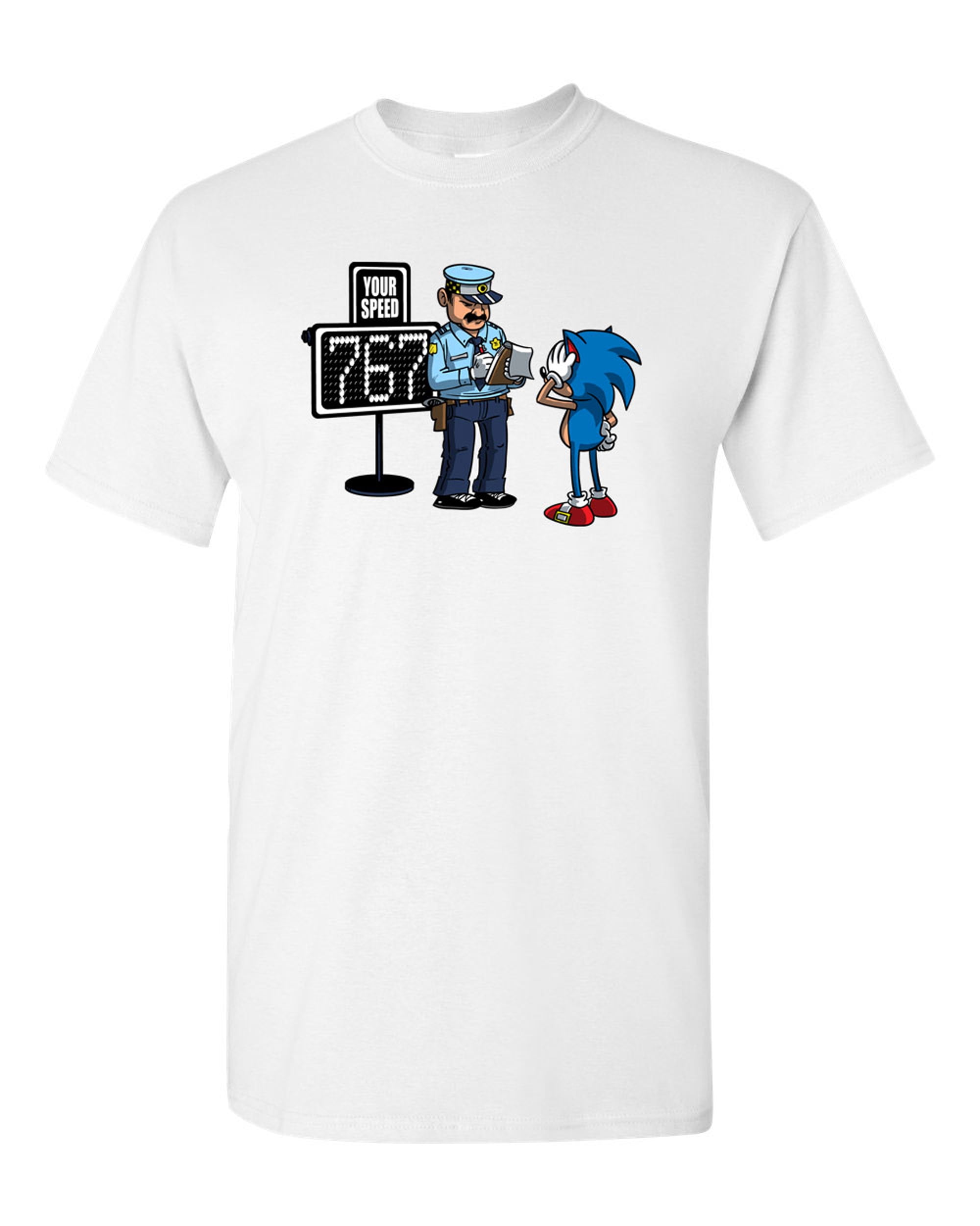 Speeding Ticket Funny Parody Funny Humor Novelty DT Adult T-Shirt Tee ...