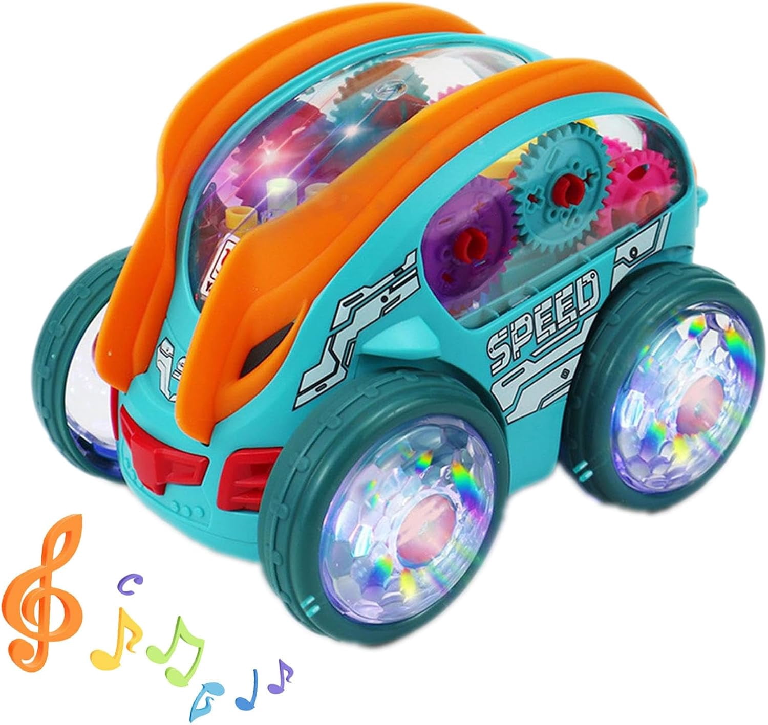Speedlite Dynamic Gear-Powered Car with Led Lights, Dynamic Gear ...