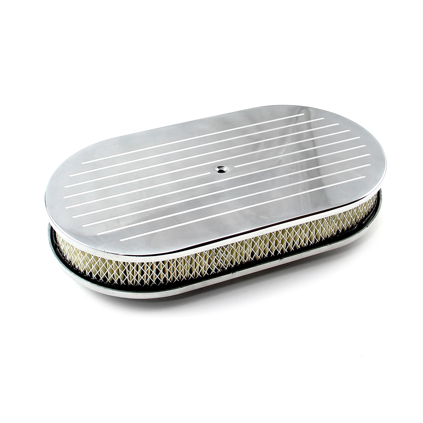 Speedmaster PCE104.1010.02 15" x 2" Oval Ball Milled Polished Aluminum ...