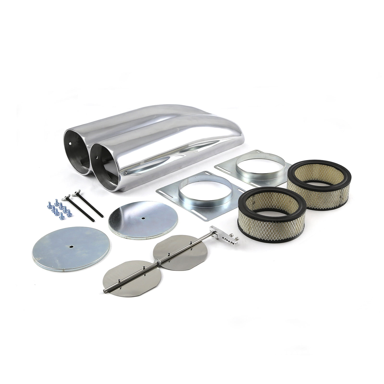 Speedmaster PCE106.1001 Polished Aluminum Dual Carburetor Shotgun ...