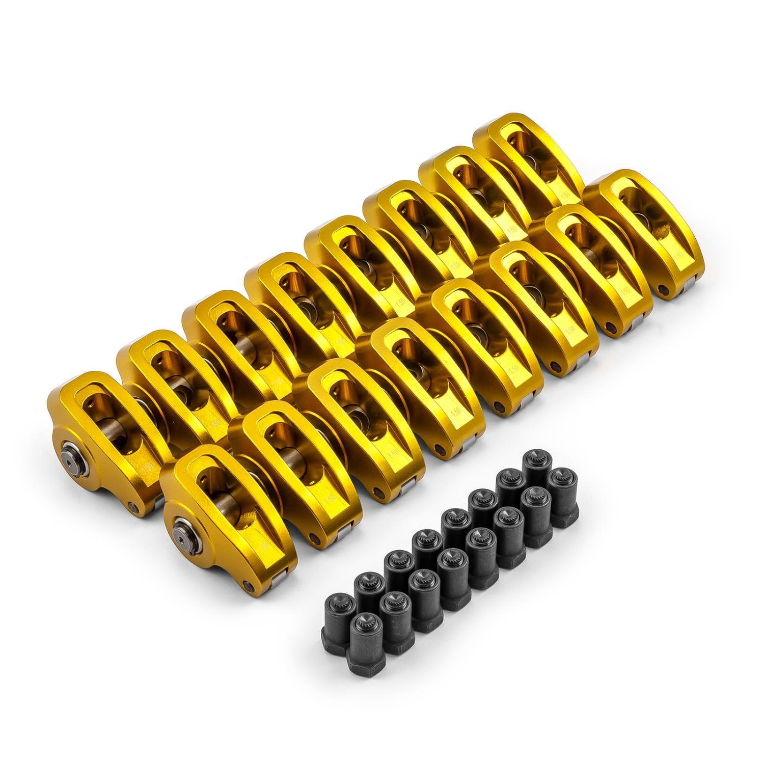 Speedmaster PCE261100101 Aluminum Roller Rocker Arms Set SBC 1.5 Ratio ...