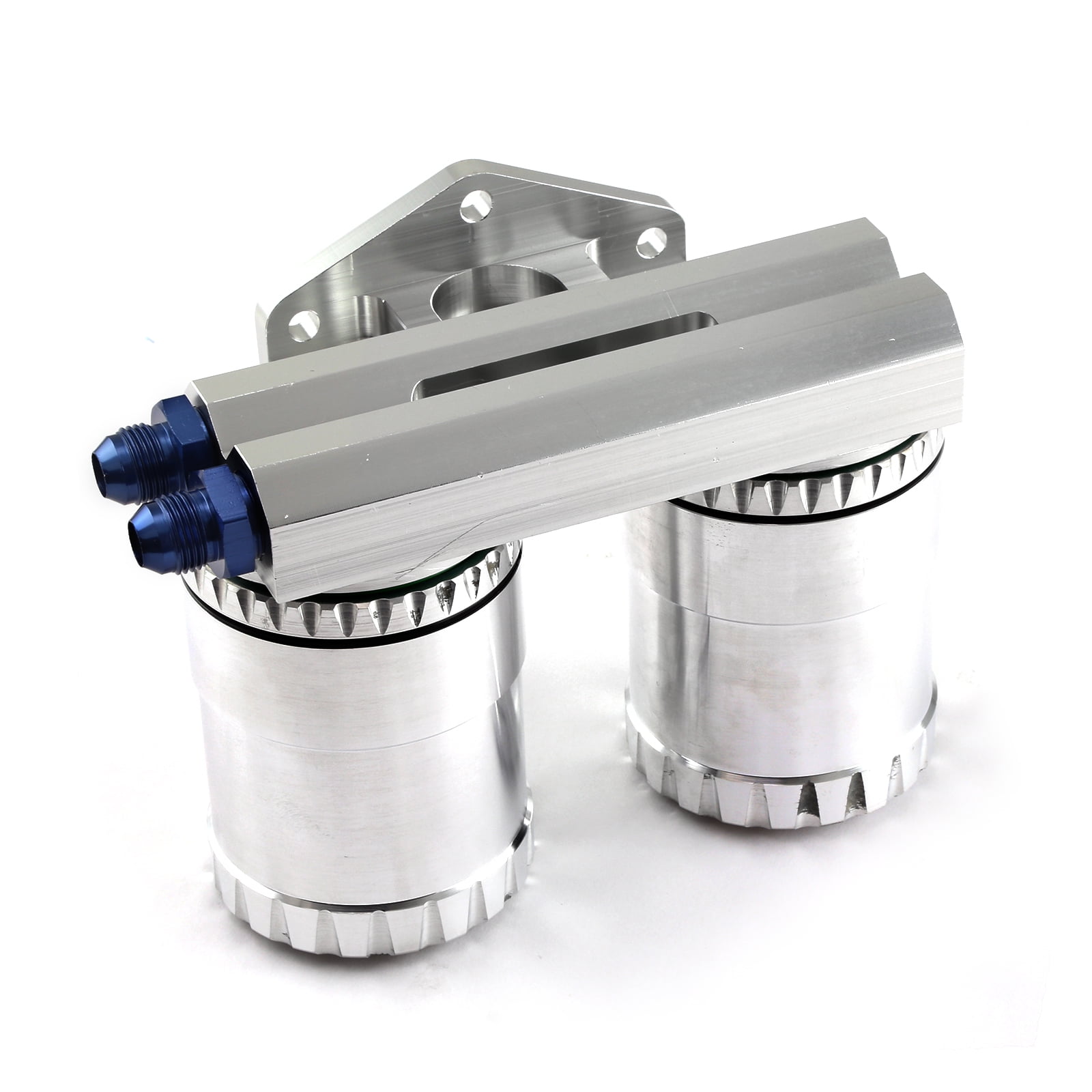Speedmaster PCE298.1008 Billet Aluminum Dual Oil Filter Relocation Kit ...