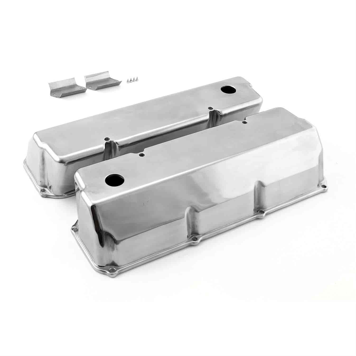 Speedmaster PCE314108801 Valve Covers Ford 351C Plain Polished Cast ...
