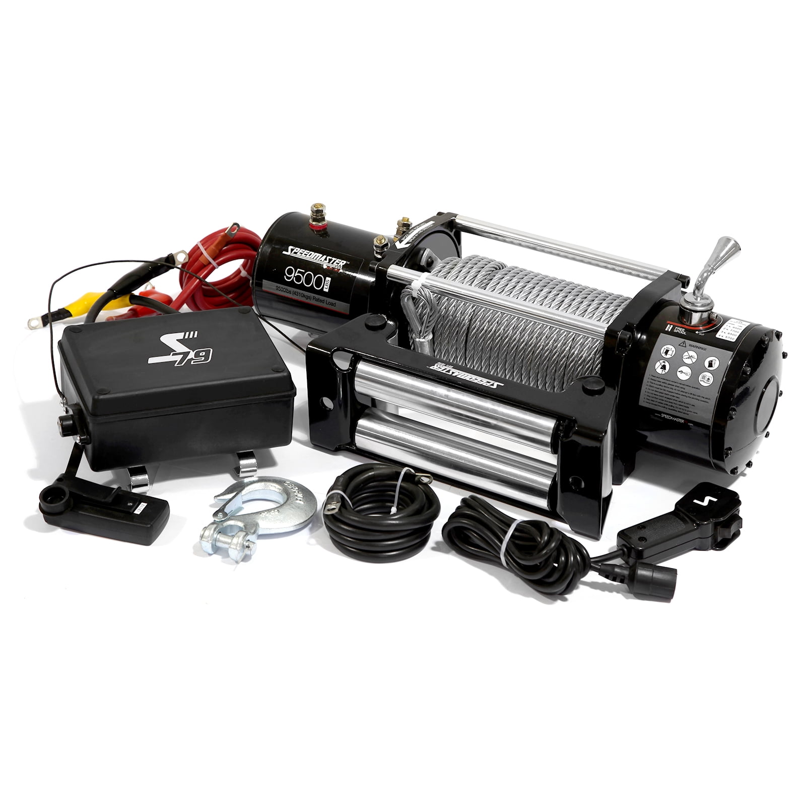 Speedmaster PCE553.1003 9500lbs / 4310kgs 12V Electric 4wd Winch Kit w ...