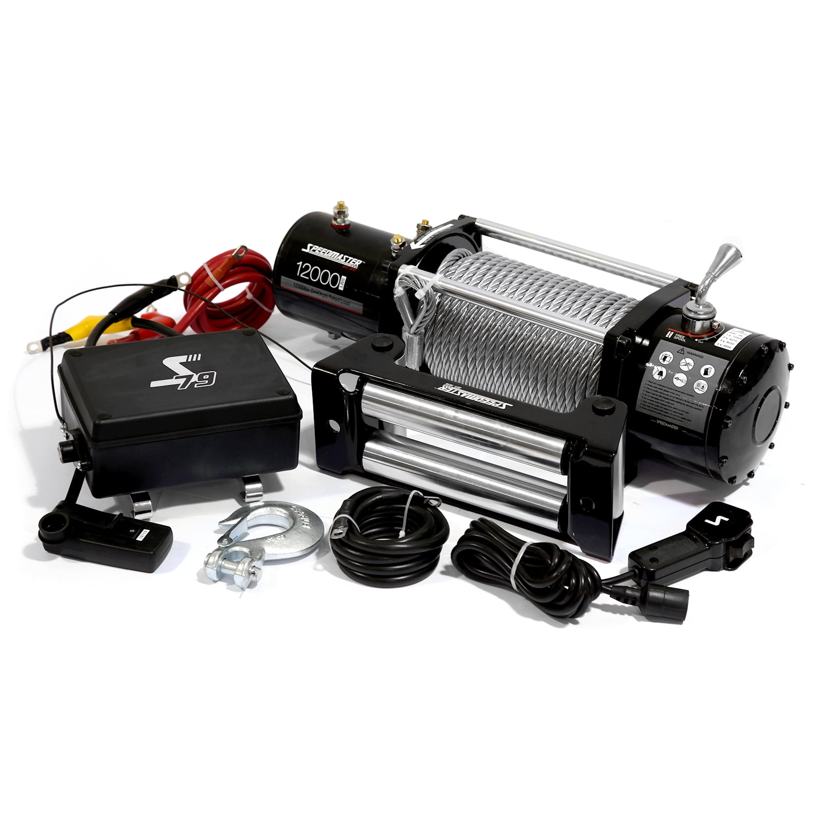 Speedmaster PCE553.1004 12000lbs / 5445kgs 12V Electric 4wd Winch Kit w ...