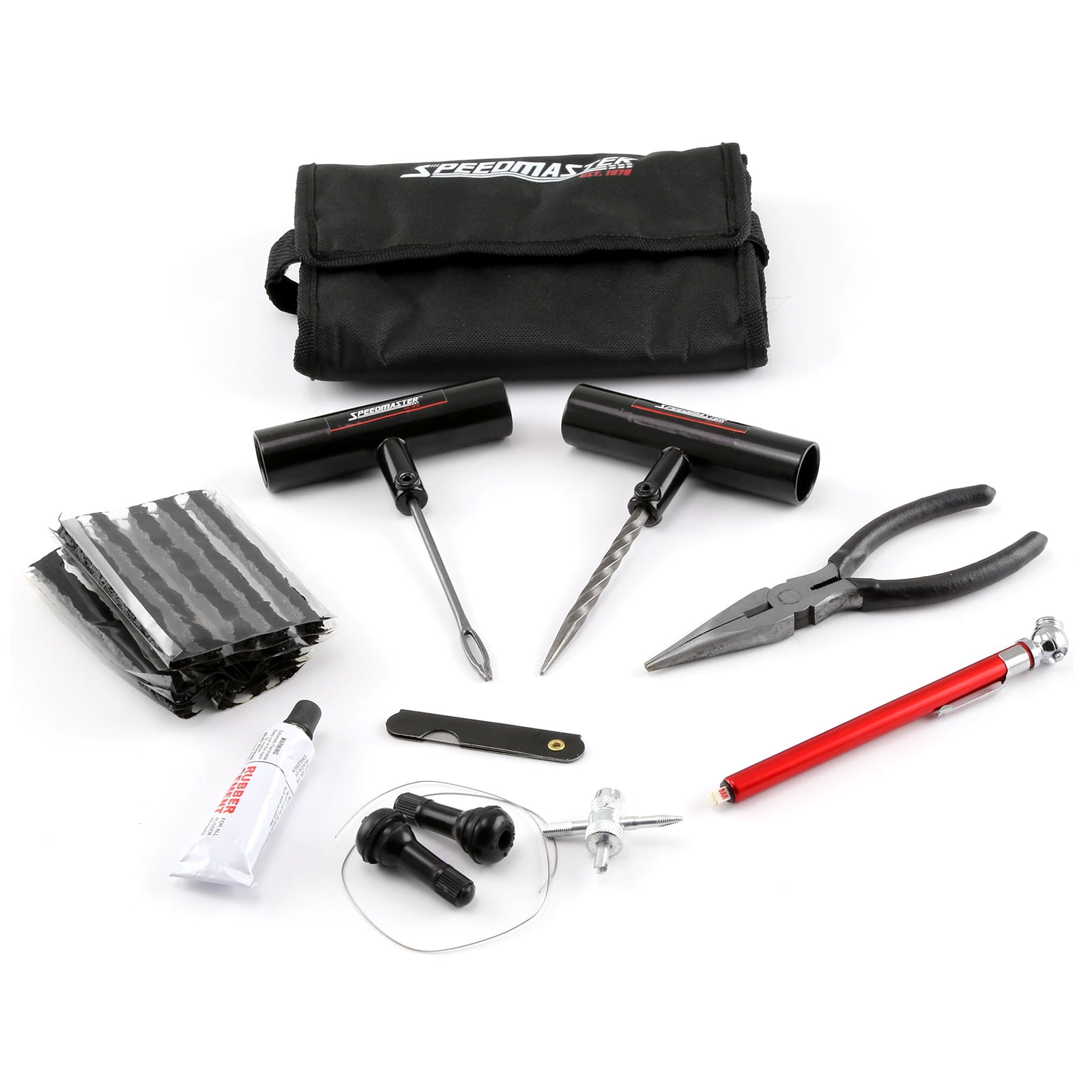 Speedmaster PCE558.1002 31pc Tire Puncture Repair Kit Fix Motorcycle ...