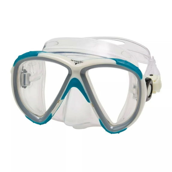 Speedo Adult Explorer Dive Mask - Ages 15 Years & up - Ocean/Clear ...