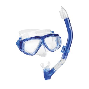 Reef Tourer Adult Single-Window Mask & Snorkel Combo Set, Black ...