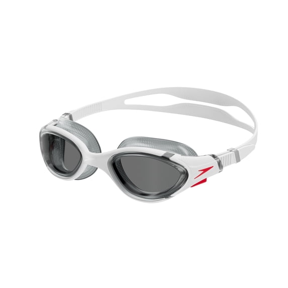 Speedo Biofuse 2.0 Goggles - White/Red/Light Smoke - Walmart.com
