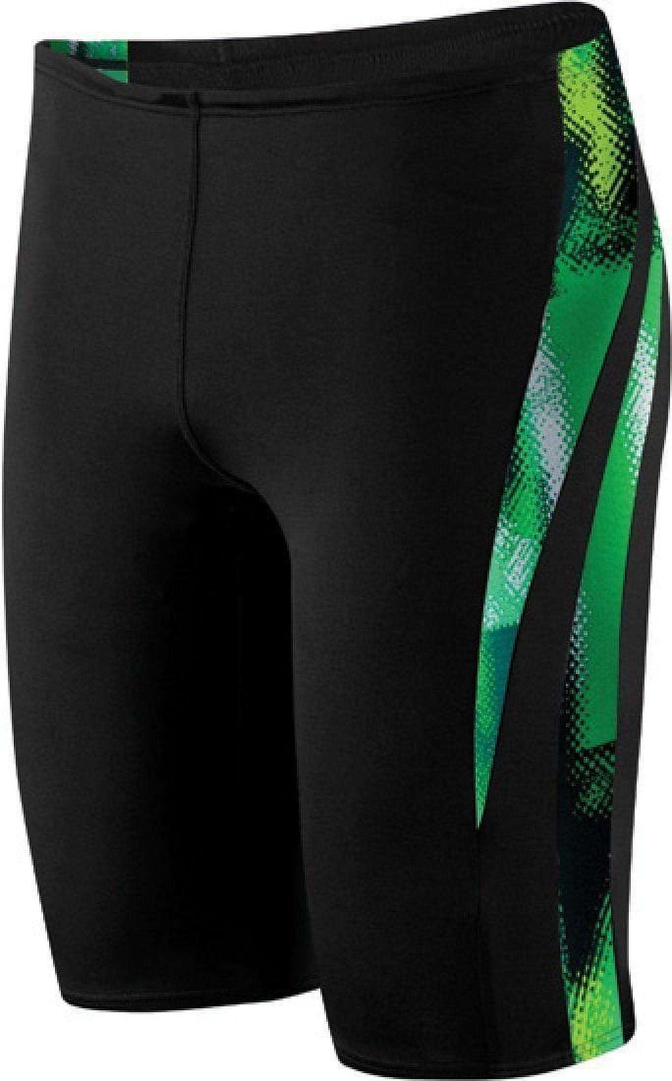 Speedo Boys Xtra Life Lycra Digital Surge Jammer KELLY GREEN Swimsuit ...