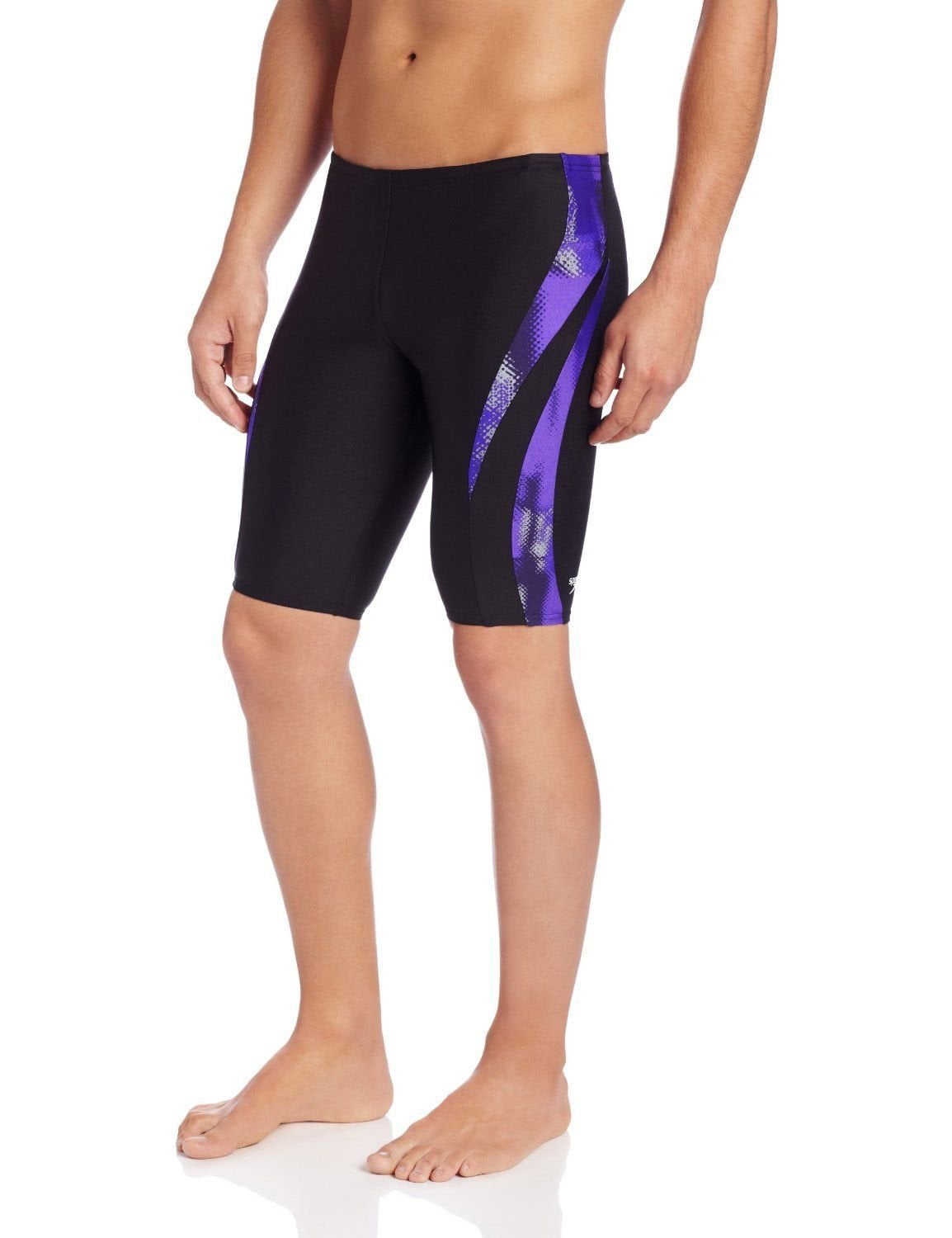 Speedo Boys Xtra Life Lycra Digital Surge Jammer Swimsuit PURPLE 20-28 ...
