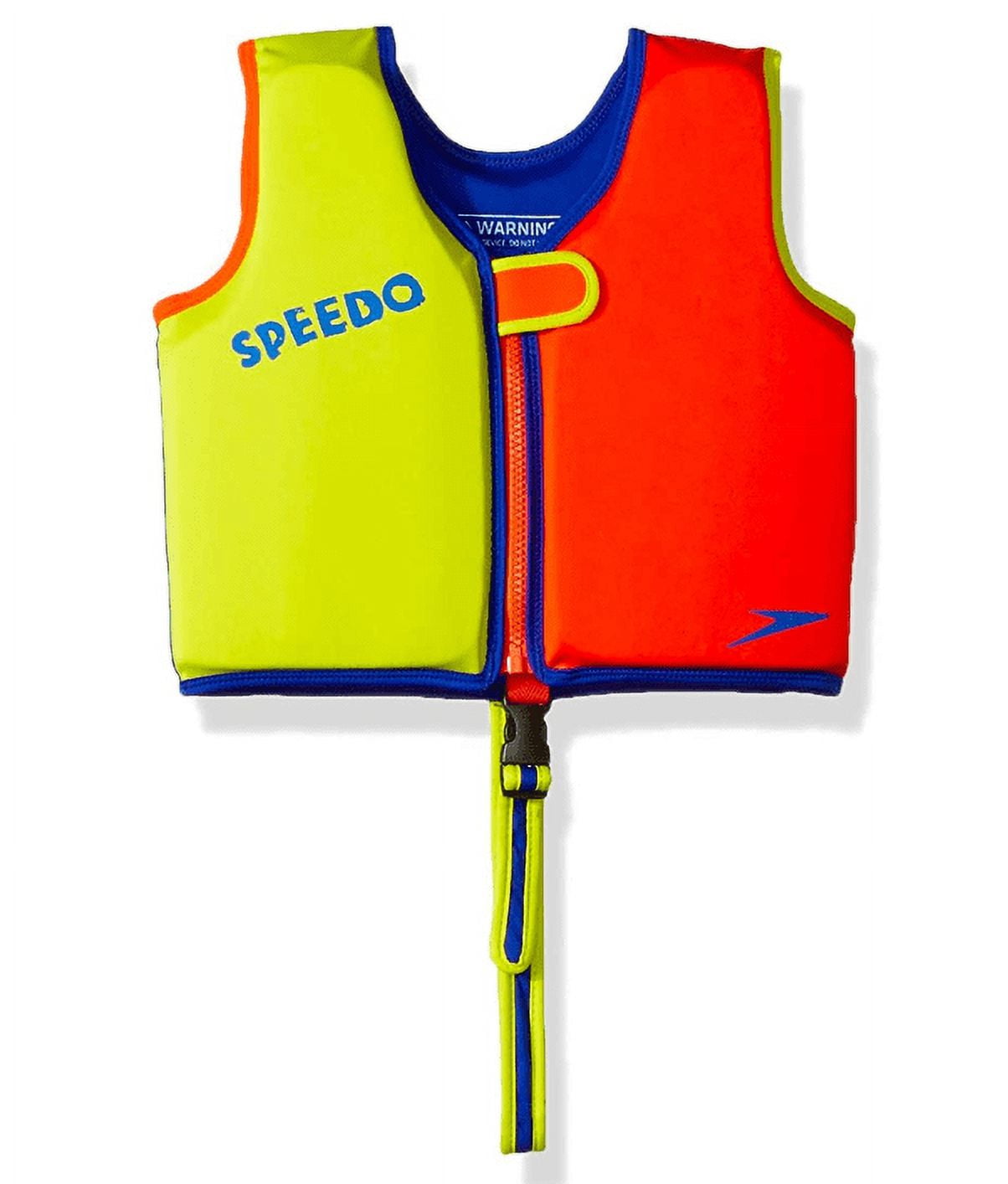 Speedo Classic Front Zipper Life Jacket, Lime/Orange - Walmart.com