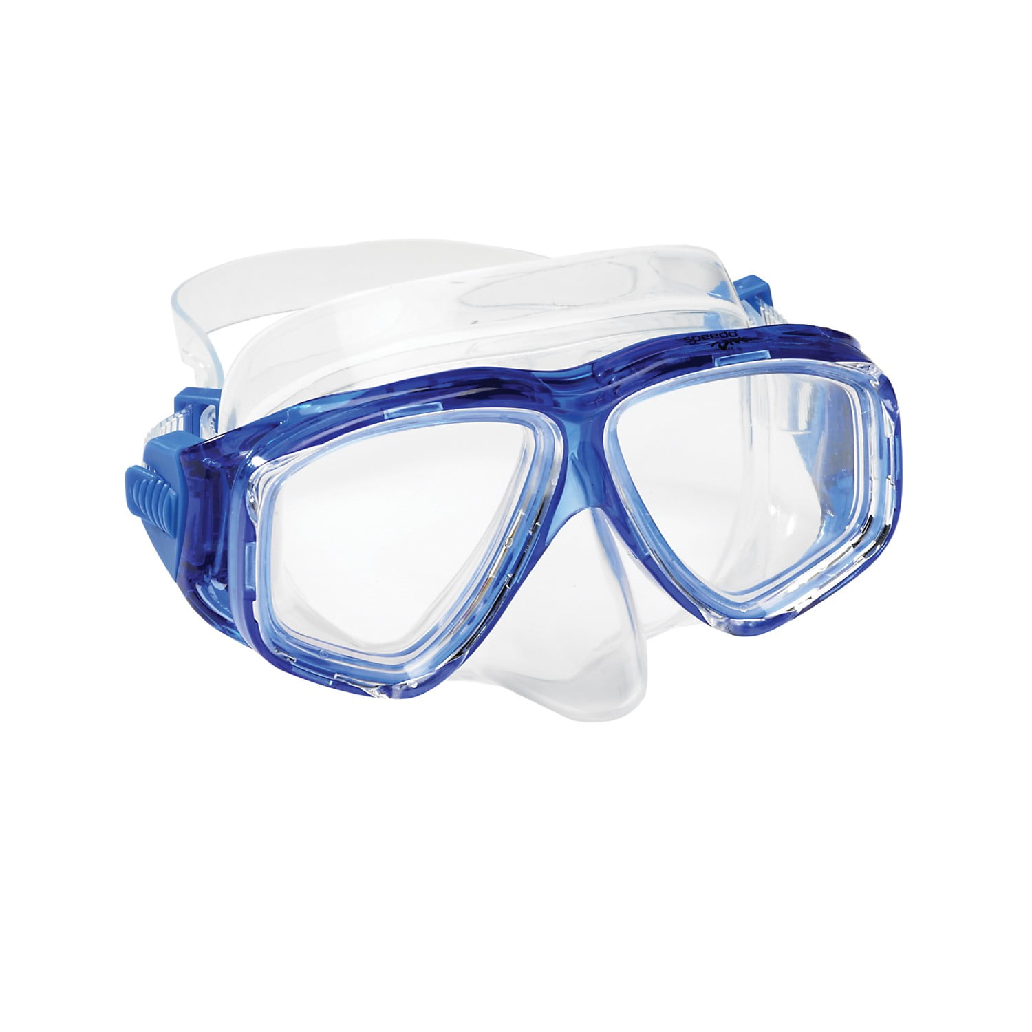 Speedo Youth Full Face Swim Mask - Junior Recreation, Blue, Perfect for ...