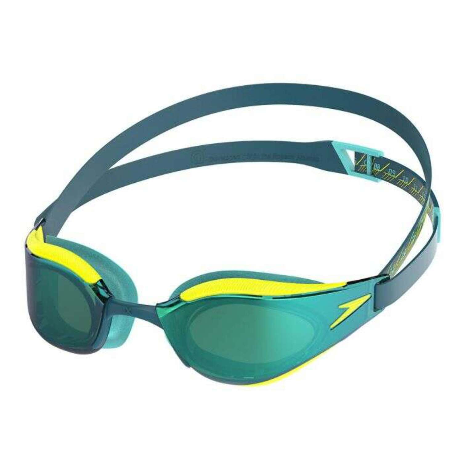Speedo Fastskin Hyper Elite Mirrored Goggles, Hyper Yellow/Yellow ...