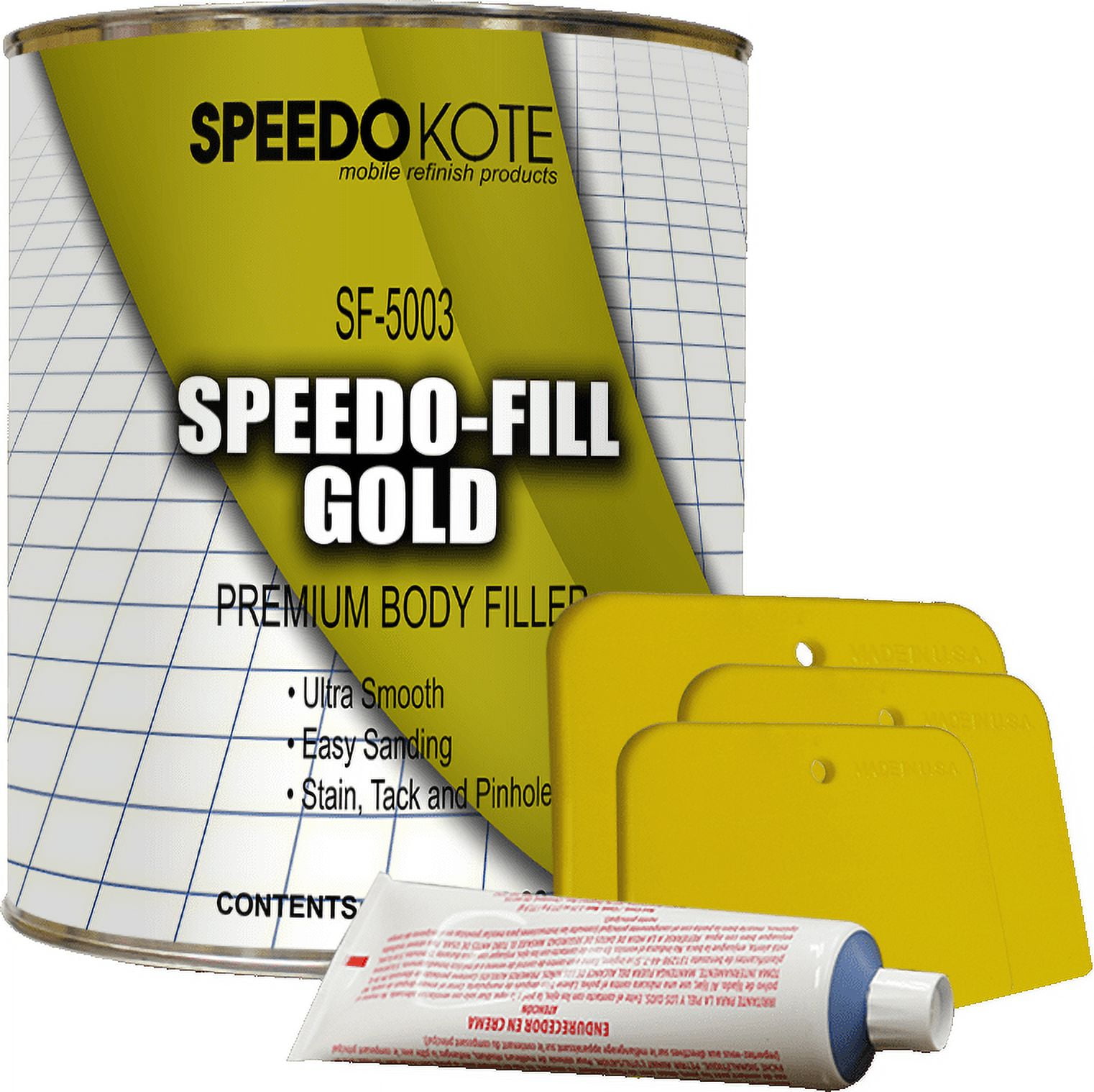 Speedo-Fill GOLD PREMIUM LIGHTWEIGHT BODY FILLER, SF-5003 + HARDENER ...