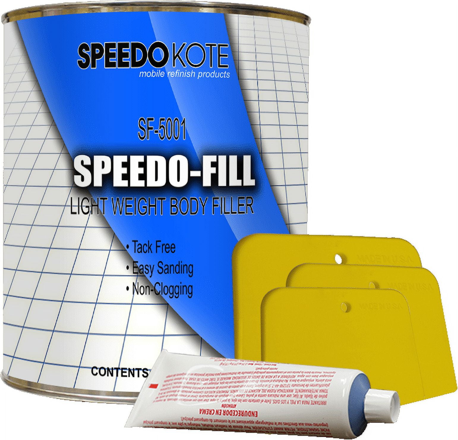 Speedo-Fill LIGHTWEIGHT BODY FILLER, SF-5001 + HARDENER & SPREADERS ...