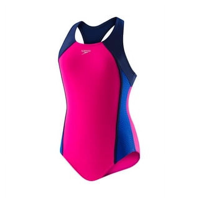 Speedo Girls Swimsuit MESH SPLICE - Walmart.com