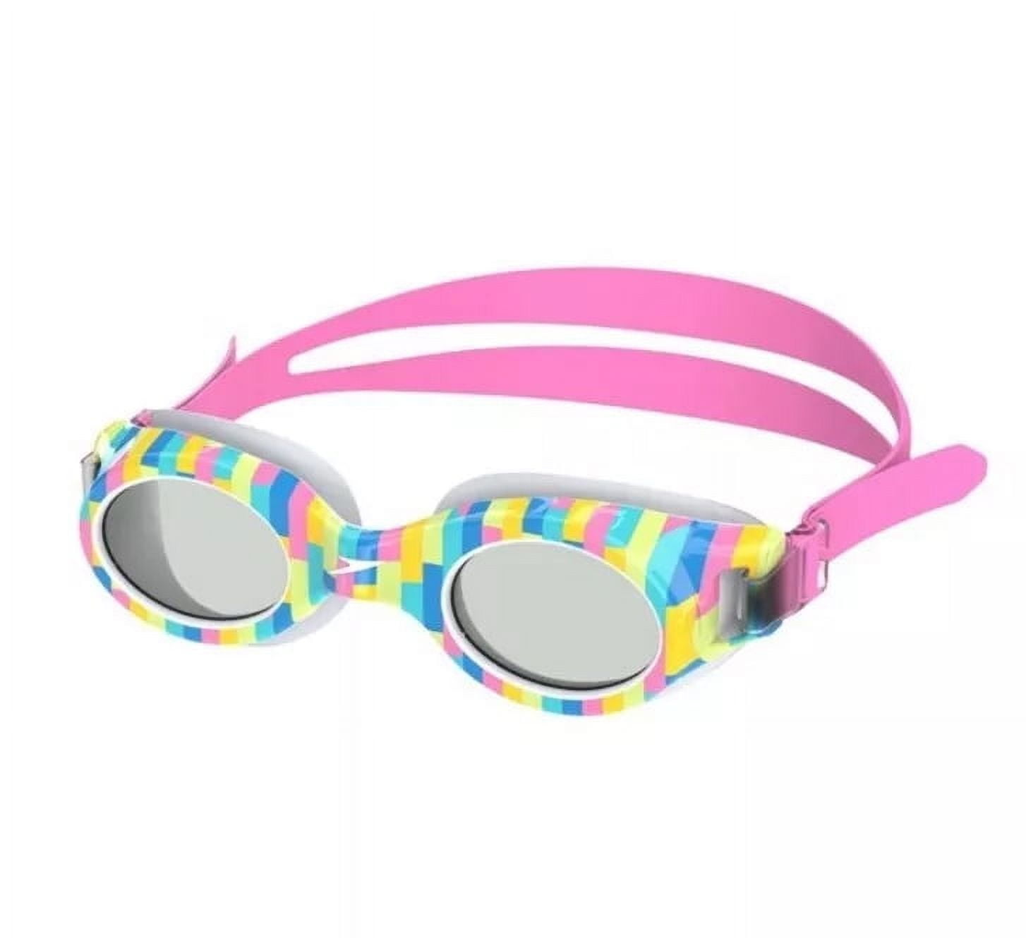 Speedo Junior Glide Print Neon Bow White, Anti Fog Ages 6-14 - Walmart.com