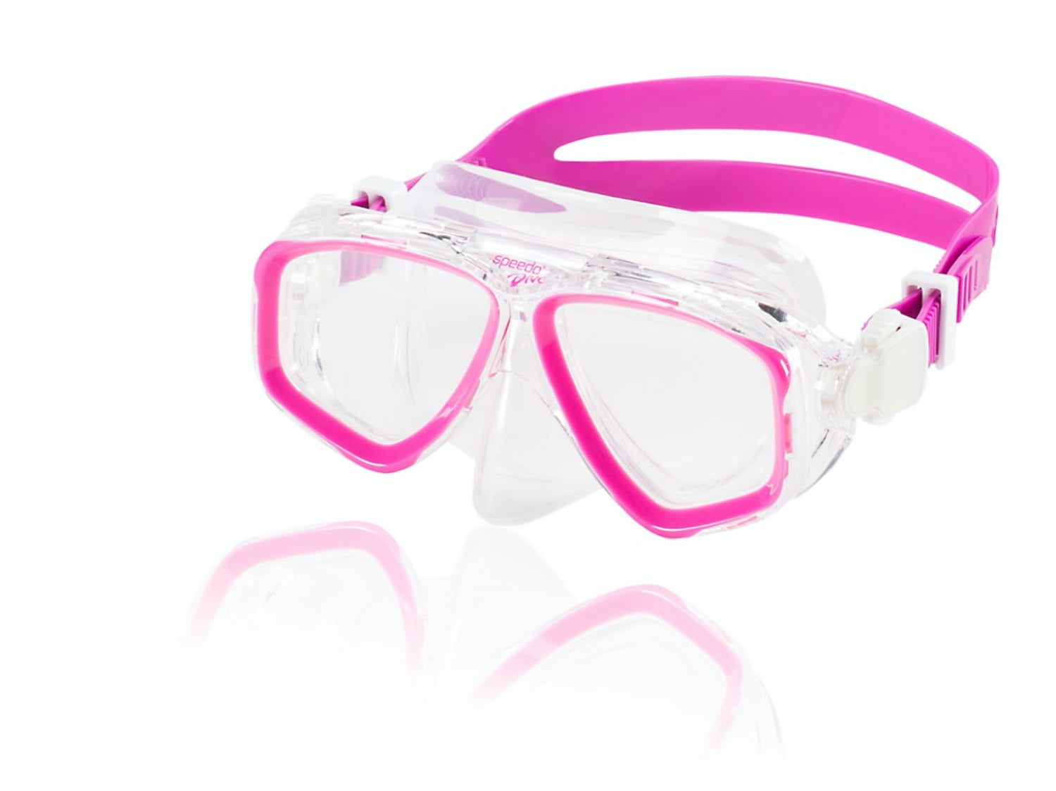 Speedo Kids Youth Junior Recreation Swim Mask - Pink Frost - Walmart.com