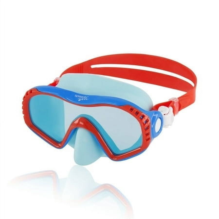 Speedo JR Swim Kids Wave Watcher Mask - Spicy Orange/Celeste for Youths ...