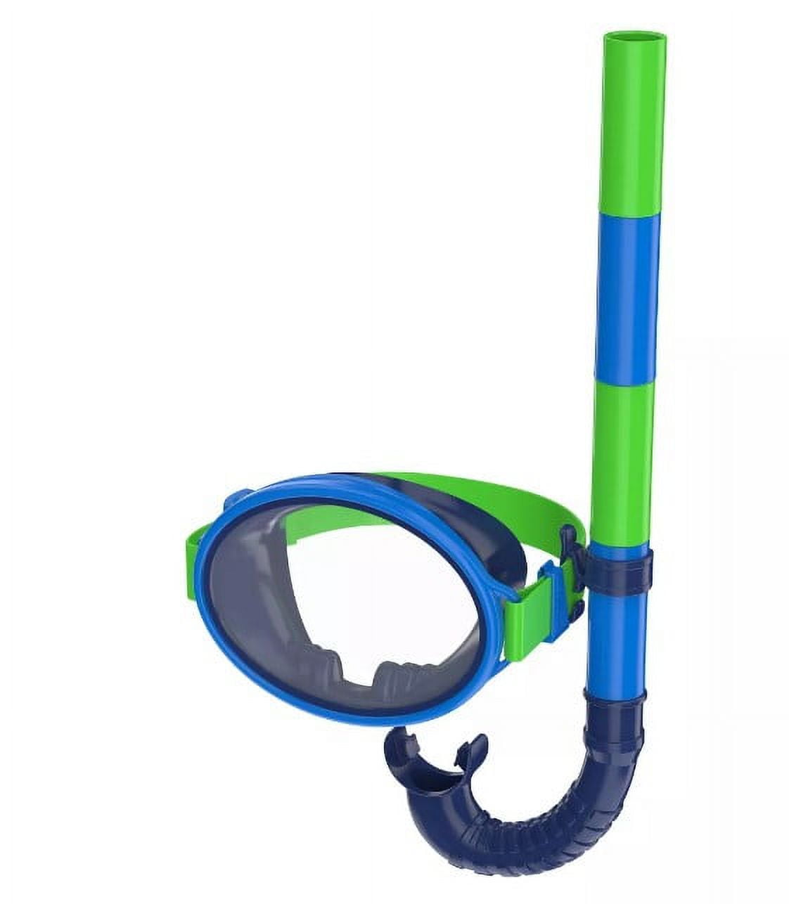 Speedo Kid's Porto Snorkel Mask Set - Blue - Walmart.com