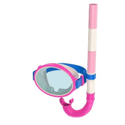 Speedo Kids' Porto Snorkel Mask Set - Pink - Walmart.com