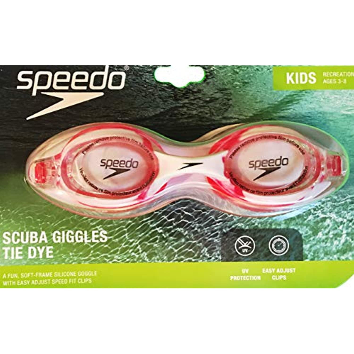 Speedo Kids Scuba Giggles Swim Goggles Childrens Ages 3-8 - Walmart.com
